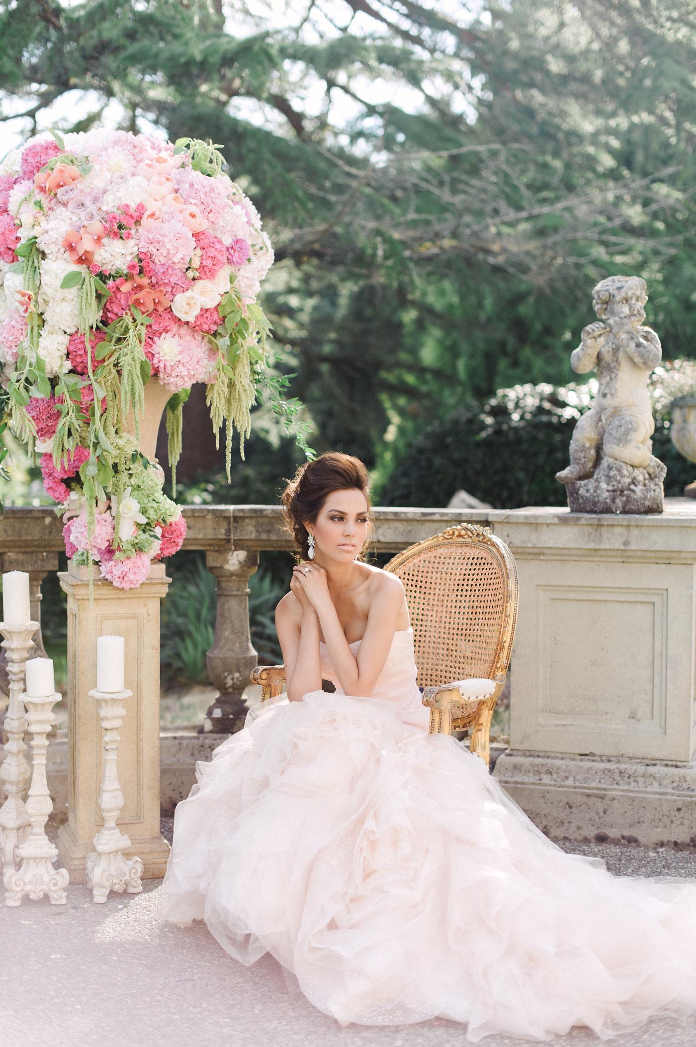 Bride on the Neptune Stairs | Royal Roads University Hatley Park